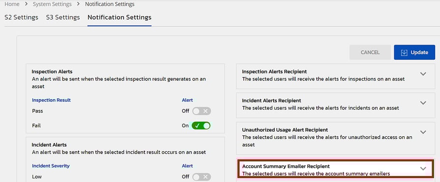 How to set up an account summary report and recipients
