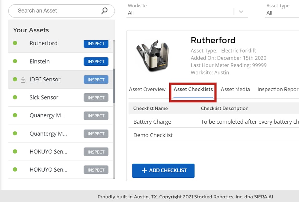 How to disable or delete a checklist